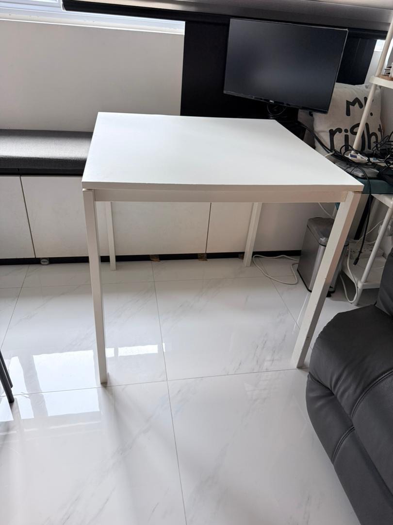 White Square Table for sale, Furniture & Home Living, Furniture, Tables ...