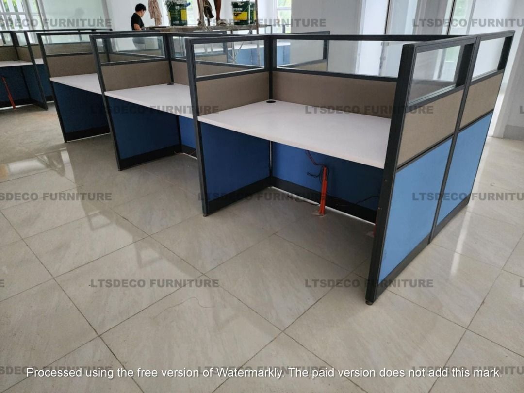 WORKSTATION TABLE DESK OFFICE PARTITION FURNITURES, Furniture & Home ...
