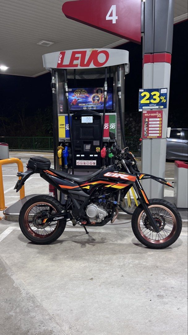 WR155 (low mileage), Motorcycles, Used Motorcycles, Class 2B on Carousell