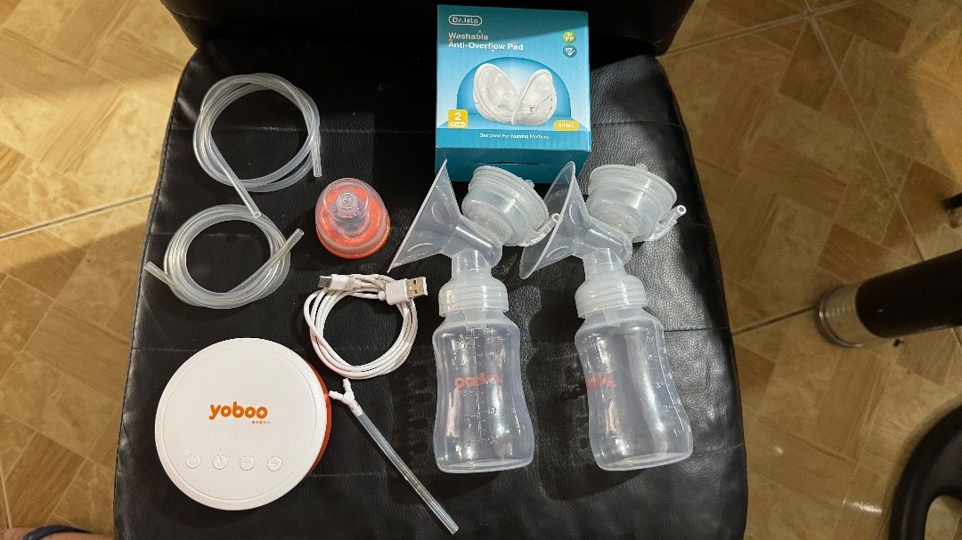 Yoboo Double Electric Breast Pump, Babies & Kids, Nursing & Feeding ...