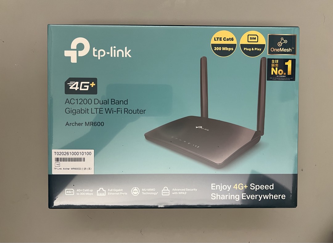 全新3年保固TP-Link Archer MR600 AC1200Cat6雙頻無線 4G LTE wifi路由器 分享器, 電腦及科技產品 ...