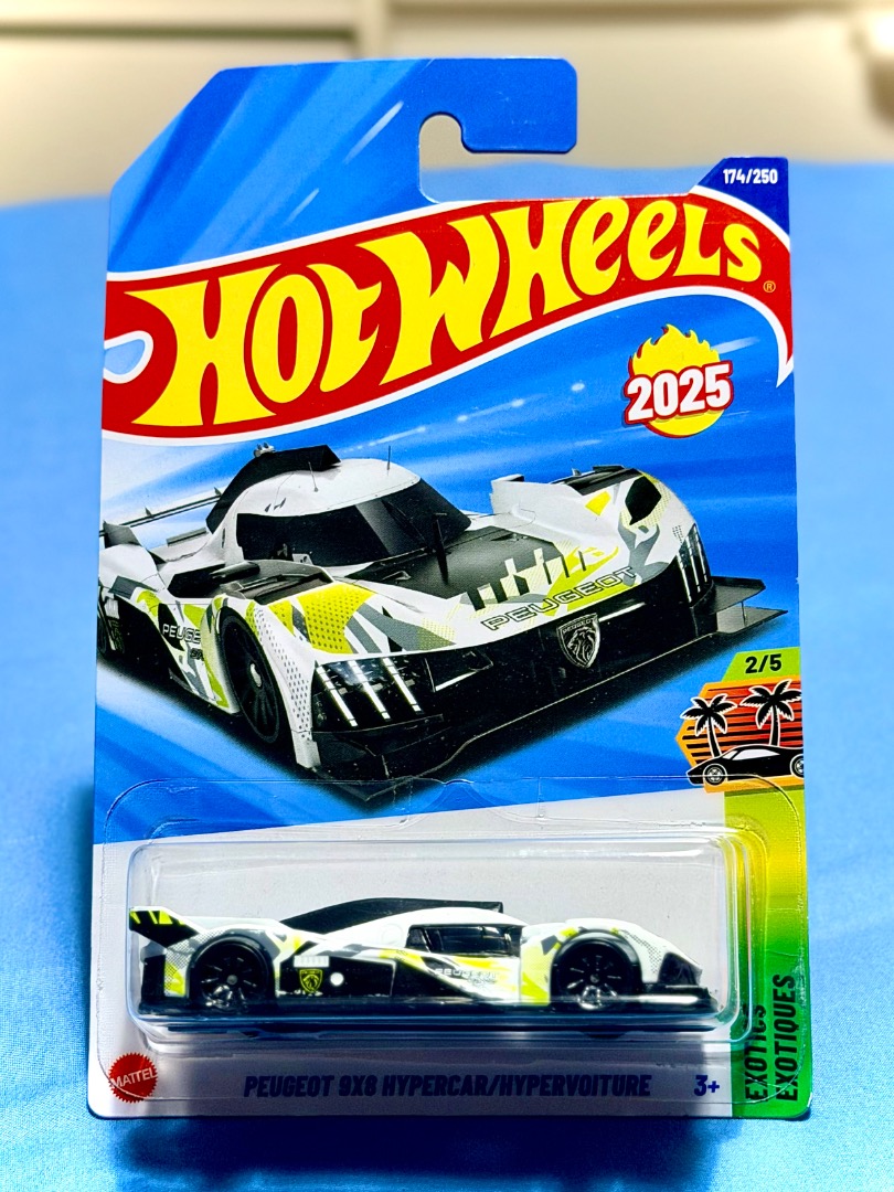 🏎️ Hot Wheels Peugeot 9X8 Hypercar (174/250) | Exotics 2/5 | 2025 ...