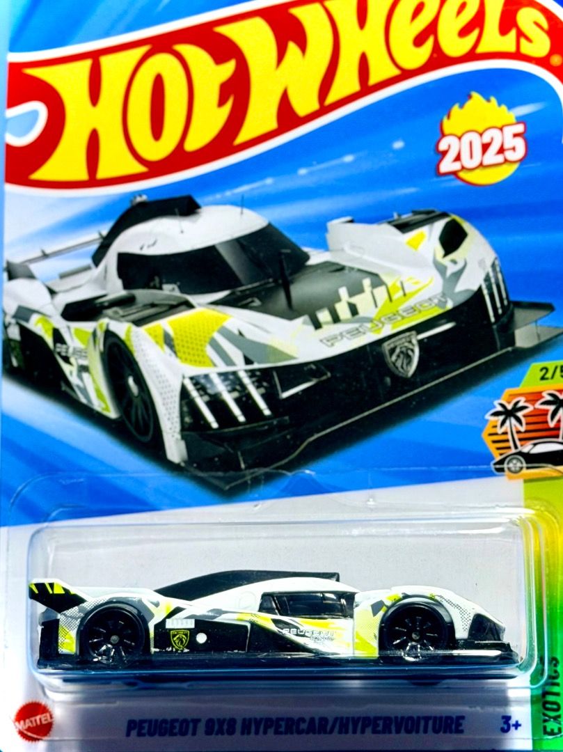 🏎️ Hot Wheels Peugeot 9X8 Hypercar (174/250) | Exotics 2/5 | 2025 ...