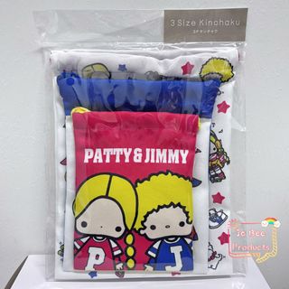 日本 SANRIO PATTY & JIMMY 米白色帆布 手挽袋, 女裝, 手袋及銀包, Tote Bags - Carousell