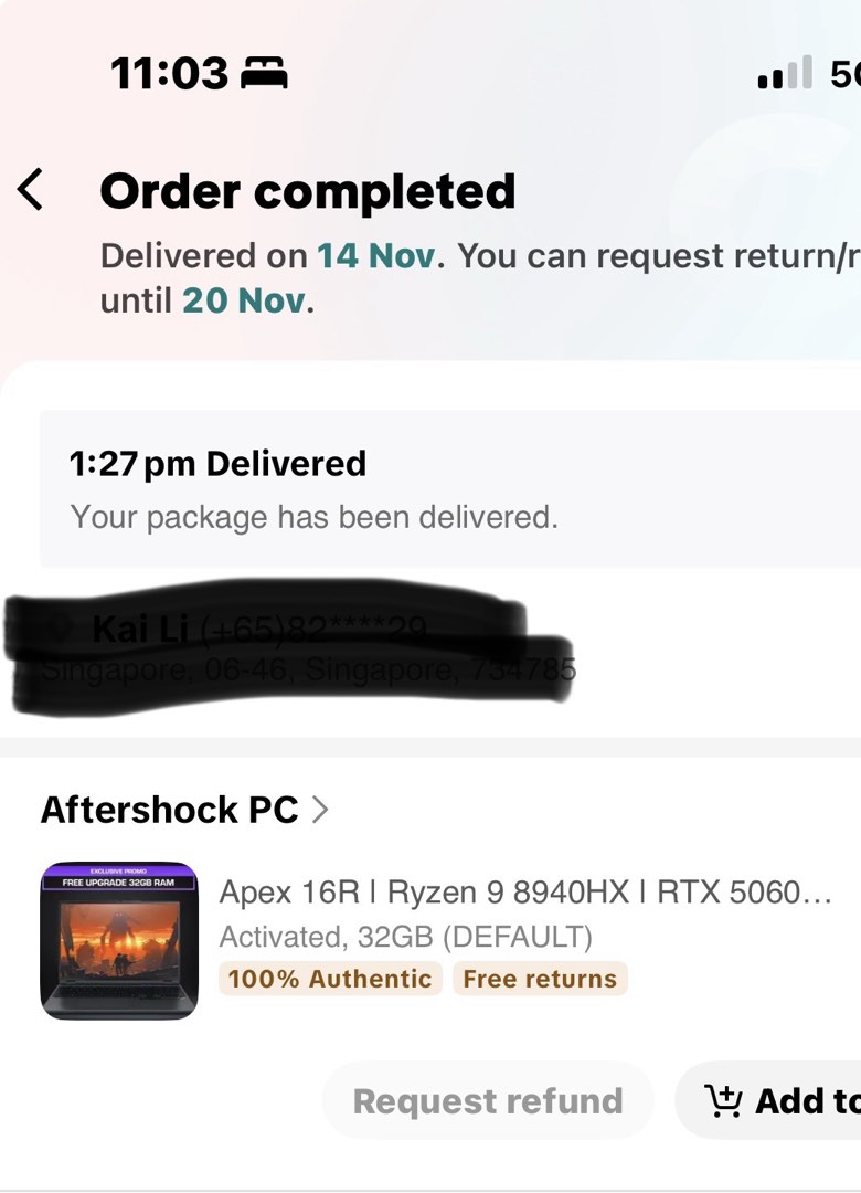 Aftershock Apex 16R Laptop, Computers & Tech, Laptops & Notebooks on ...