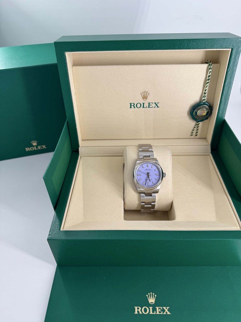 BRAND NEW 2026 Rolex Oyster Perpetual Lavender Dial 31mm, Luxury ...