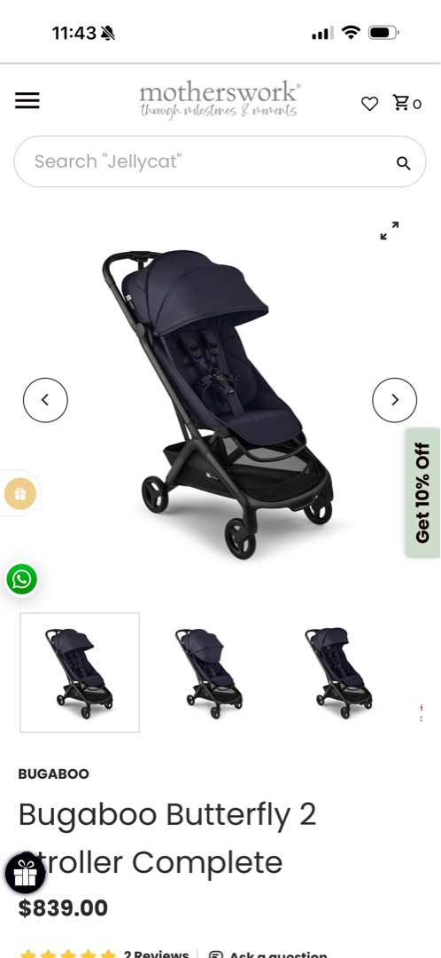 Bugaboo Butterfly 2 Stroller Complete, Babies & Kids, Going Out ...