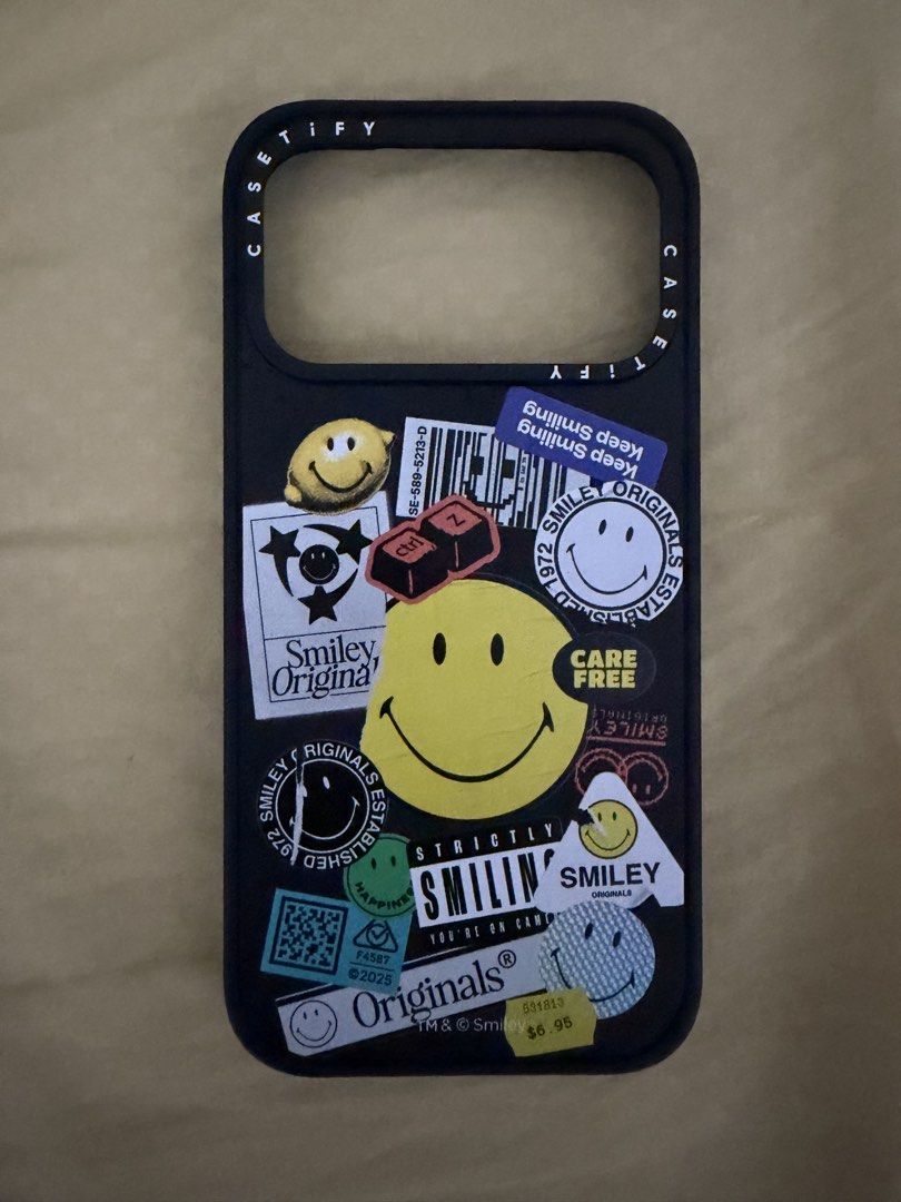 CASETiFY Smiley Sticker Impact Case for iPhone 17 Pro Max, Mobile ...