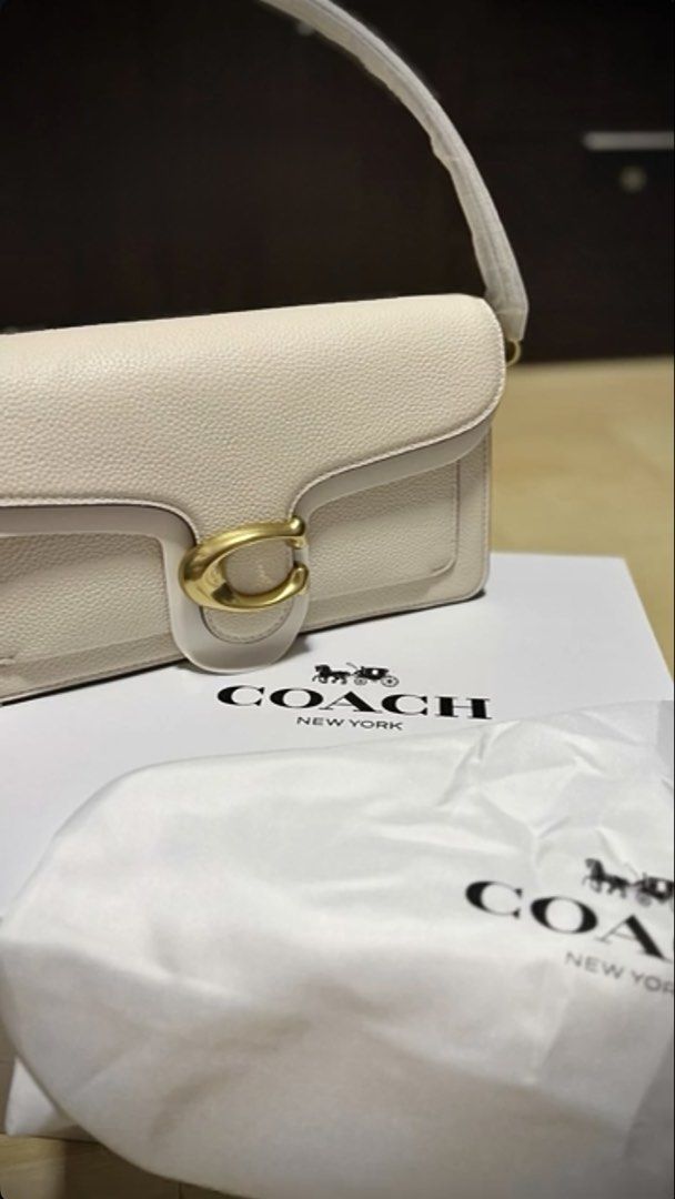 Coach Tabby Shoulder Bag 26 - Color: chalk, Women's Fashion, Bags ...