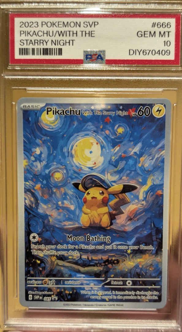 [DIY] 2023 Pokemon SVP Pikachu With The Starry Night GEM MT 10, Hobbies ...