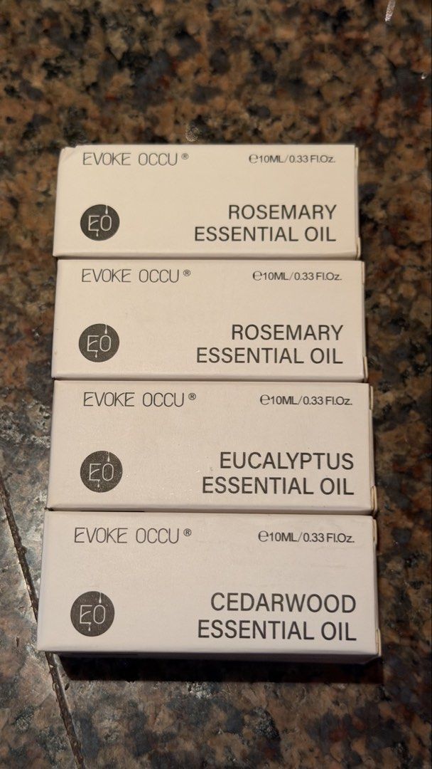 Evoke Occu Essential Oils - Rosemary, Eucalyptus, Cedarwood, Furniture ...