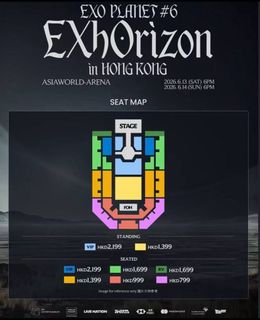 原價放EXO PLANET #6 EXOrDIUM in HONG KONG 演唱會門票, 門票＆禮券, 活動門票 - Carousell