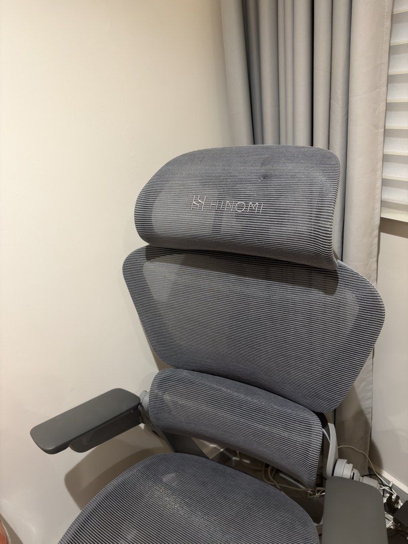 HINOMI Ergonomic Office Chair - Grey Mesh, Furniture & Home Living ...