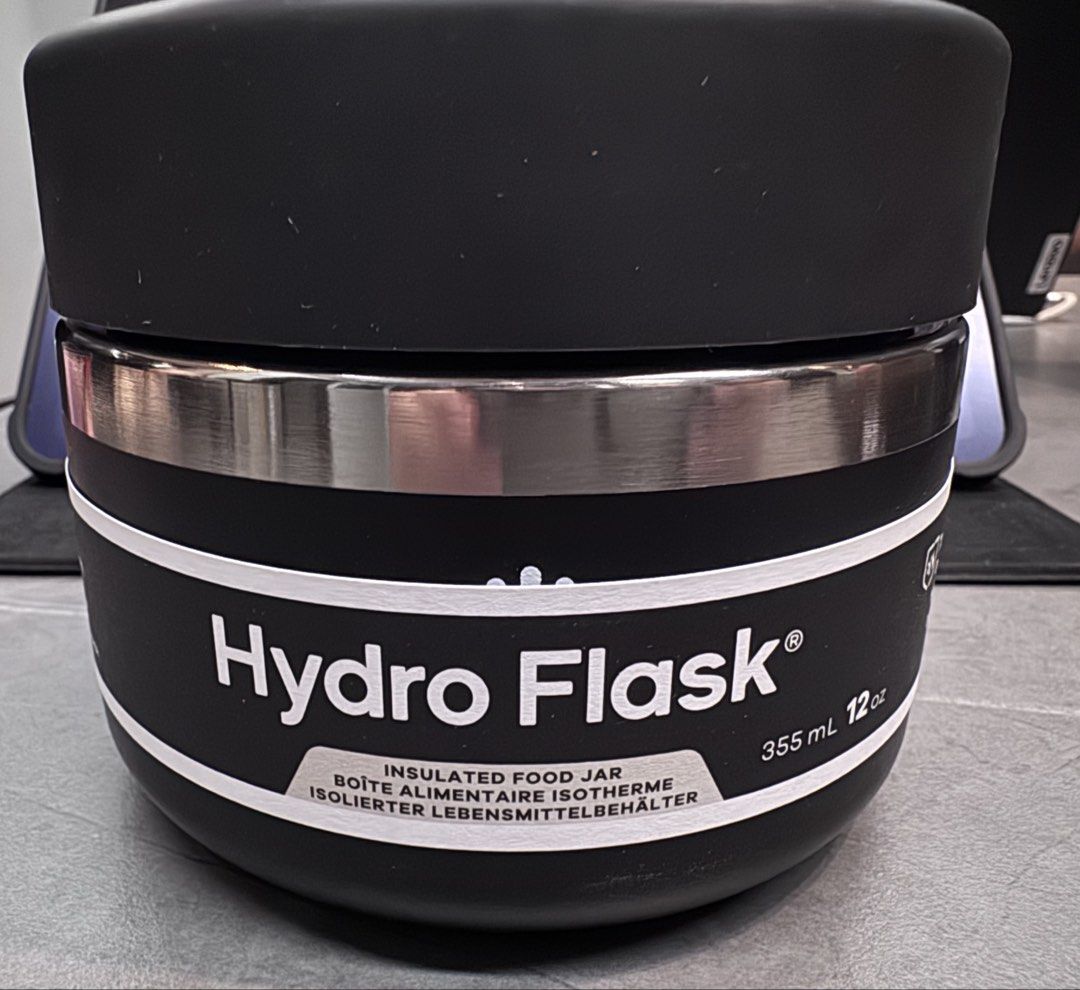 Hydro Flask 12 oz Insulated Food Jar - Black, Furniture & Home Living ...