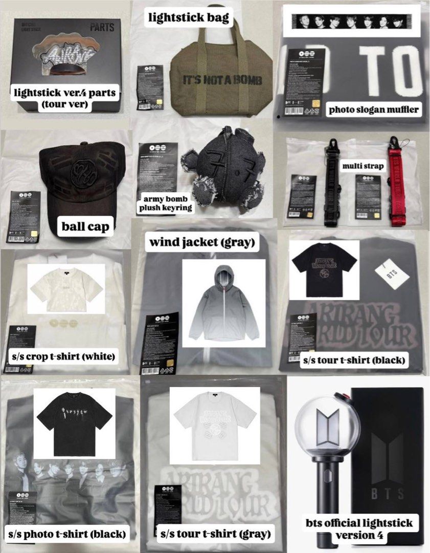 instock bts arirang / official lightstick version 4 / concert MD ...