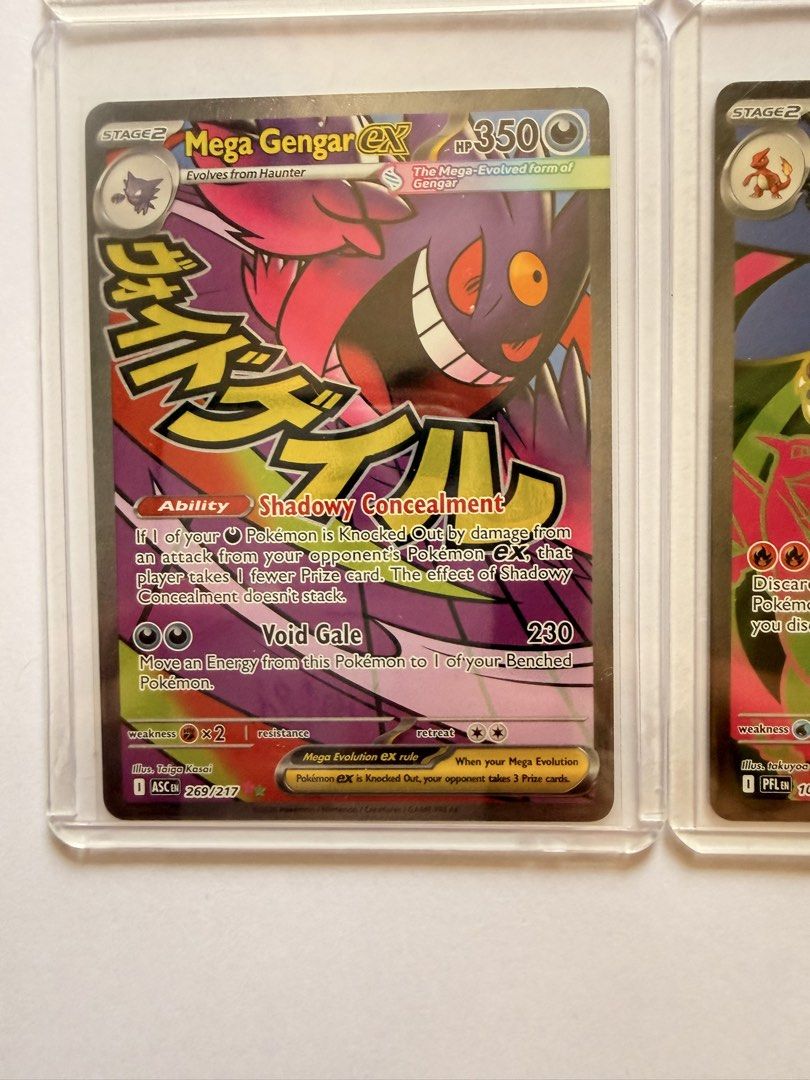 Mega Gengar EX 269/217 Pokemon Card Ascended Heroes, Hobbies & Toys ...