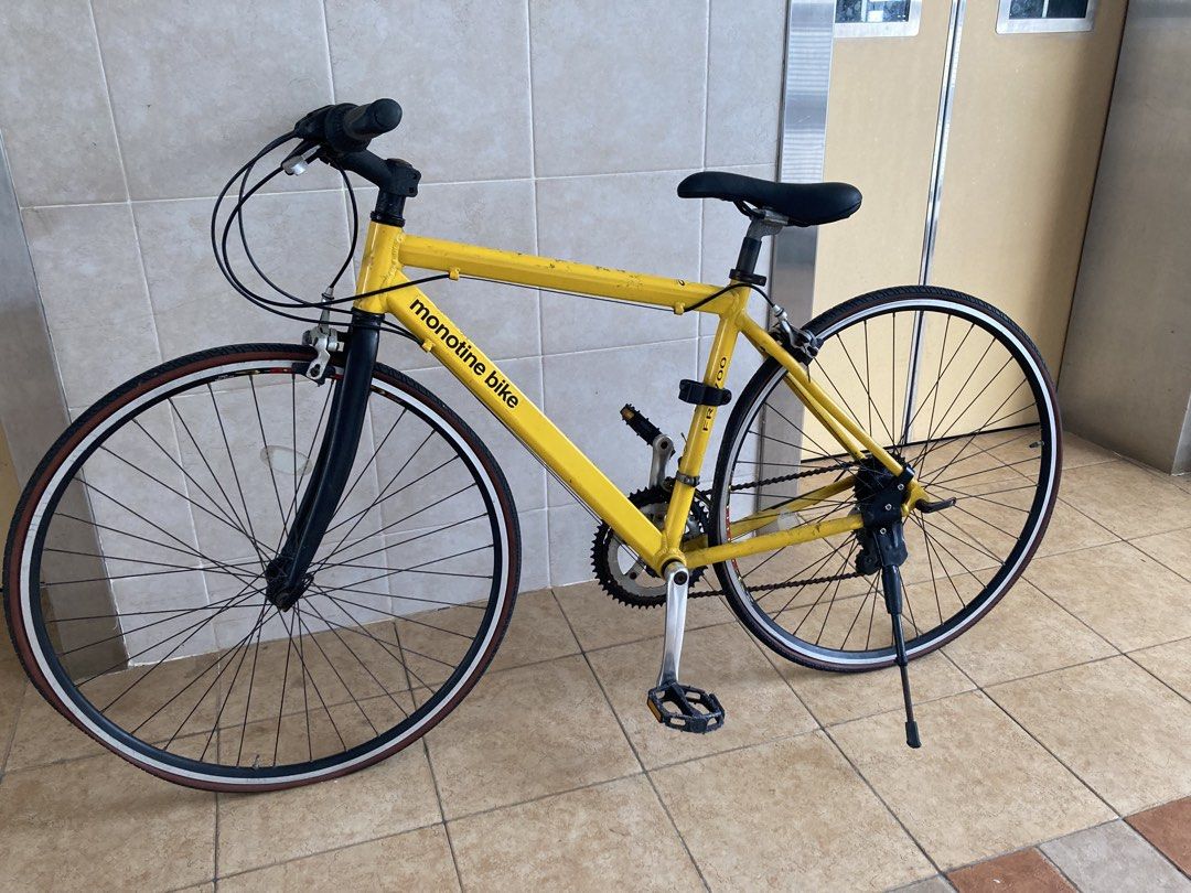 Monotine Bike FR-300 Yellow Hybrid Bicycle, Sports Equipment, Bicycles ...