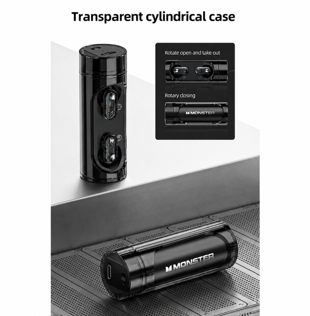 Monster XKT13 Wireless Earphones Bluetooth 5.3 Headphones HIFI Sound ...