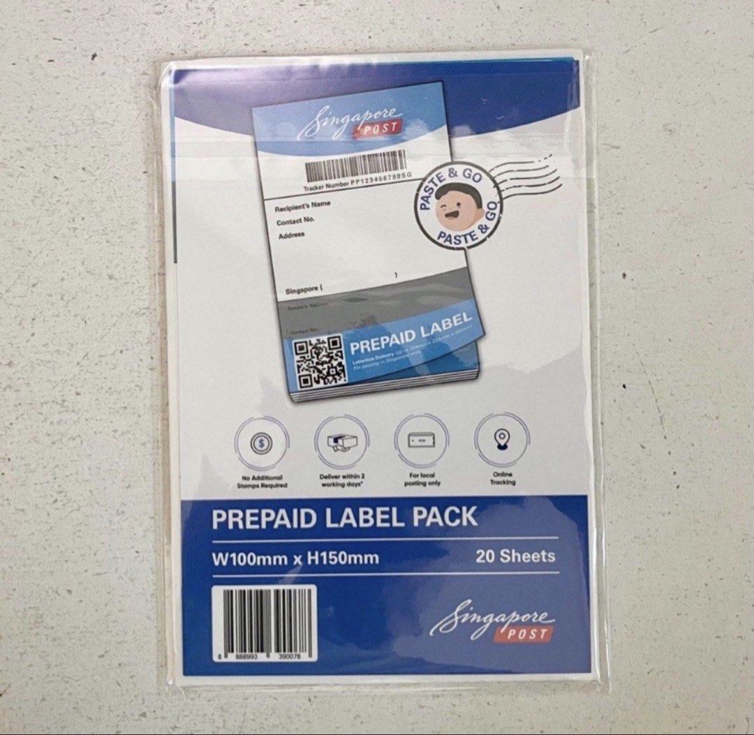 SingPost Tracked Letterbox Prepaid Label, Hobbies & Toys, Memorabilia ...