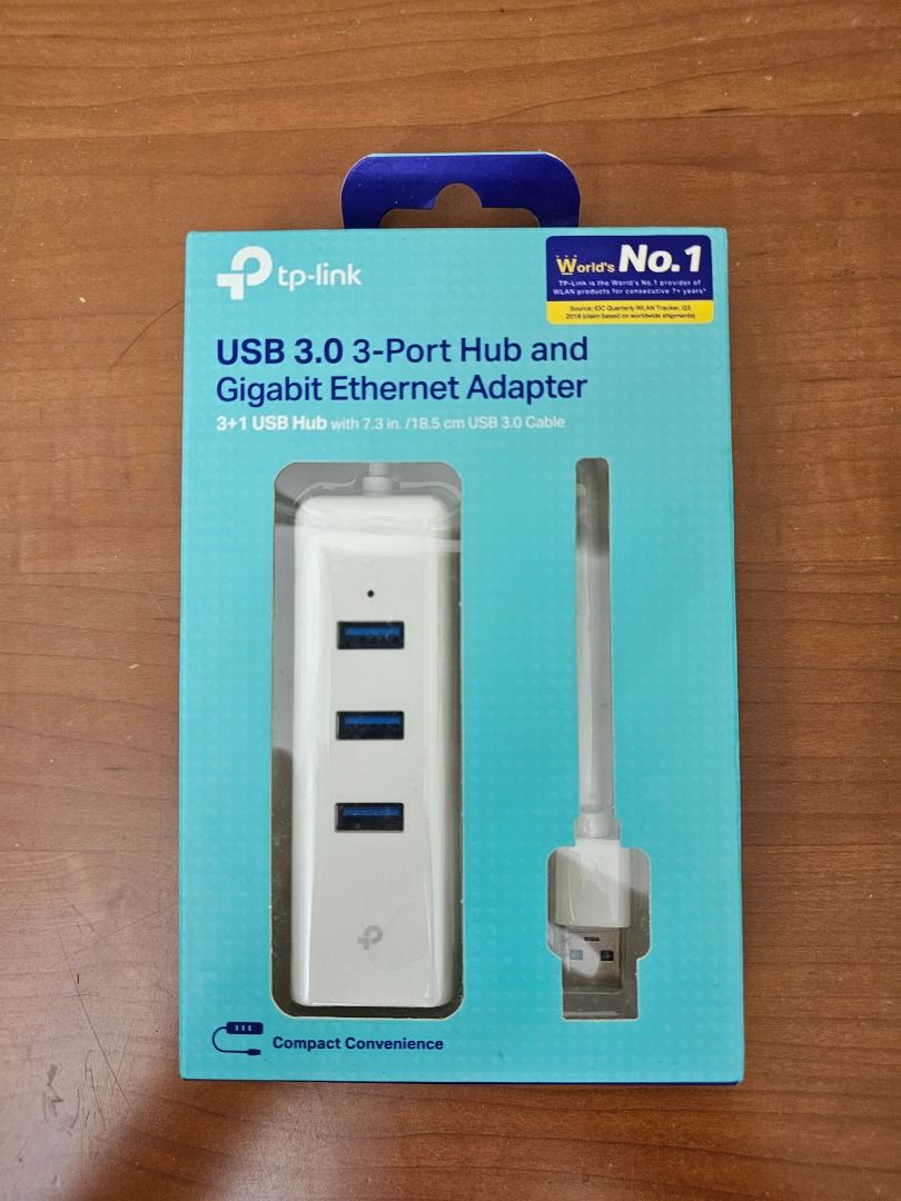 TP-Link USB 3.0 3-Port Hub and Gigabit Ethernet Adapter, Computers ...