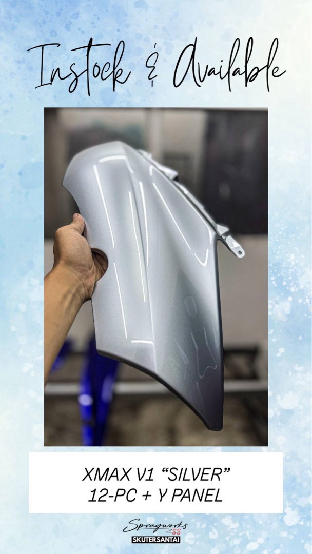 XMAX V1 12-PC + Y Panel Fairing, Motorcycles, Motorcycle Accessories on ...
