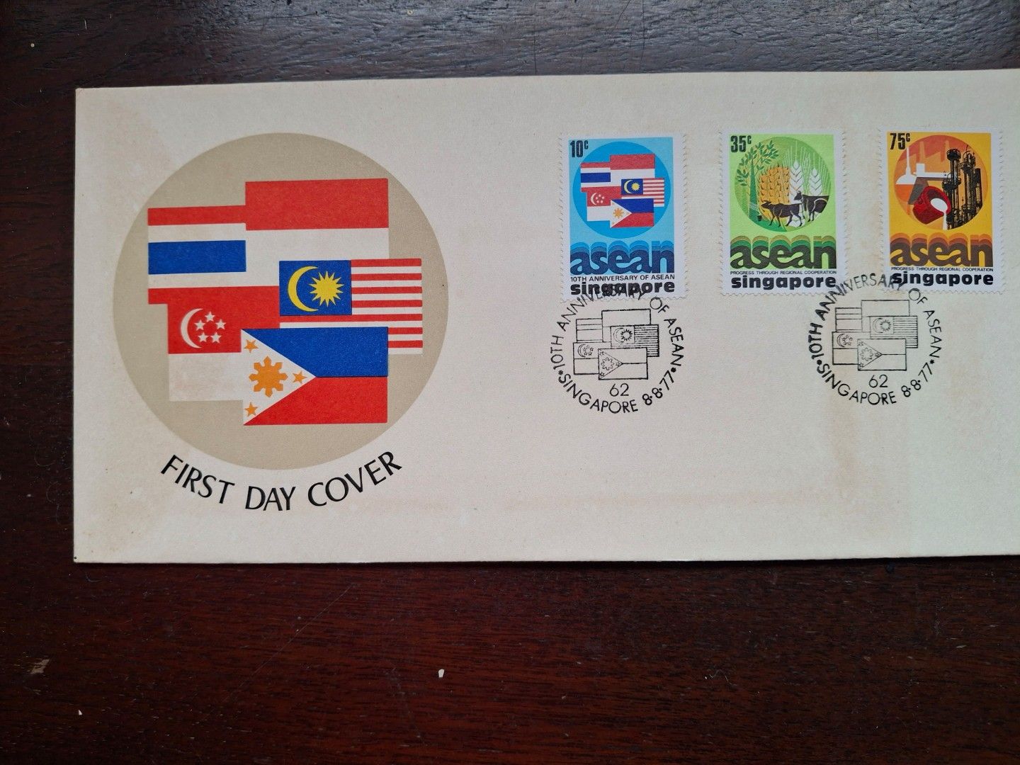 10th Anniversary of ASEAN FDC 8.8.77, Hobbies & Toys, Memorabilia ...