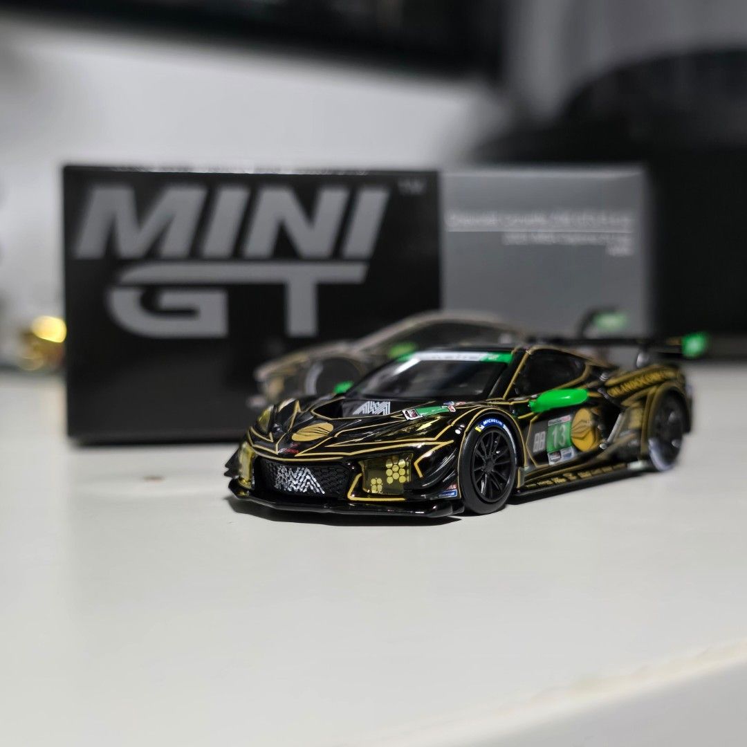 1/64 MINI GT Corvette C8 GT3.R 2025 AWA IMSA Daytona 24 Hours Diecast ...