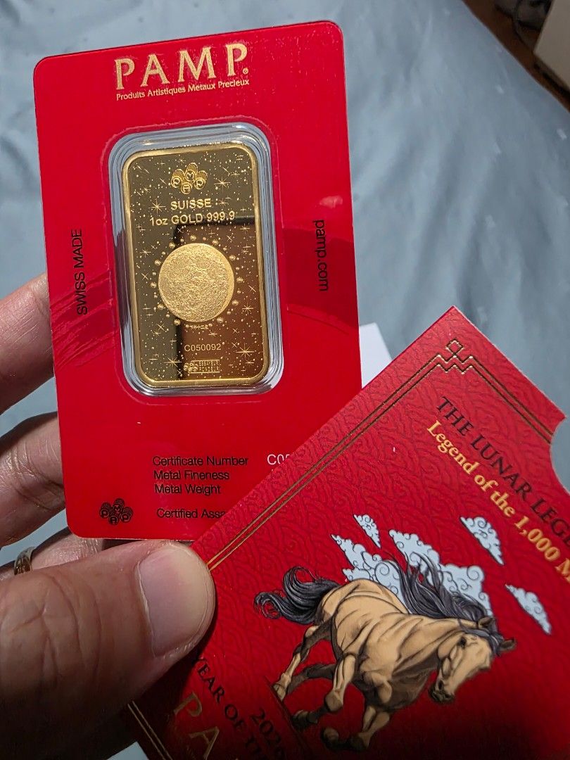1 oz PAMP Lunar Legend Series – Year of the Horse, Hobbies & Toys ...