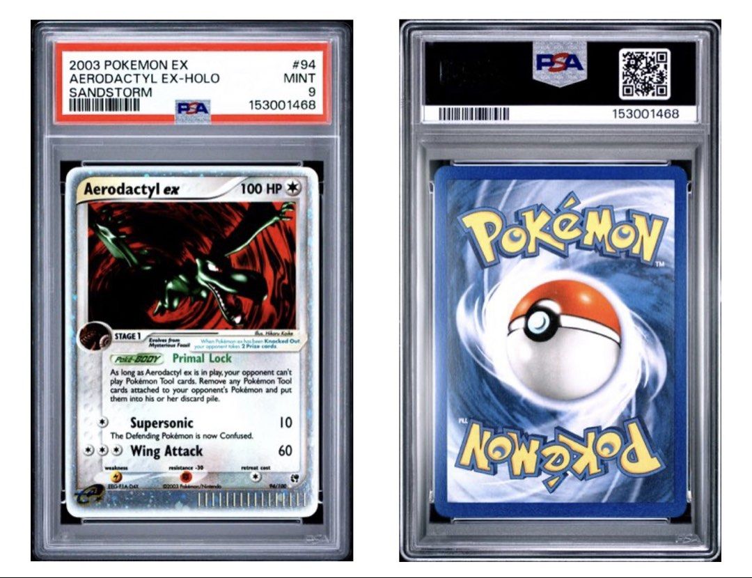 2003 Aerodactyl EX Holo Sandstorm Pokemon Card PSA 9 Mint, Hobbies ...