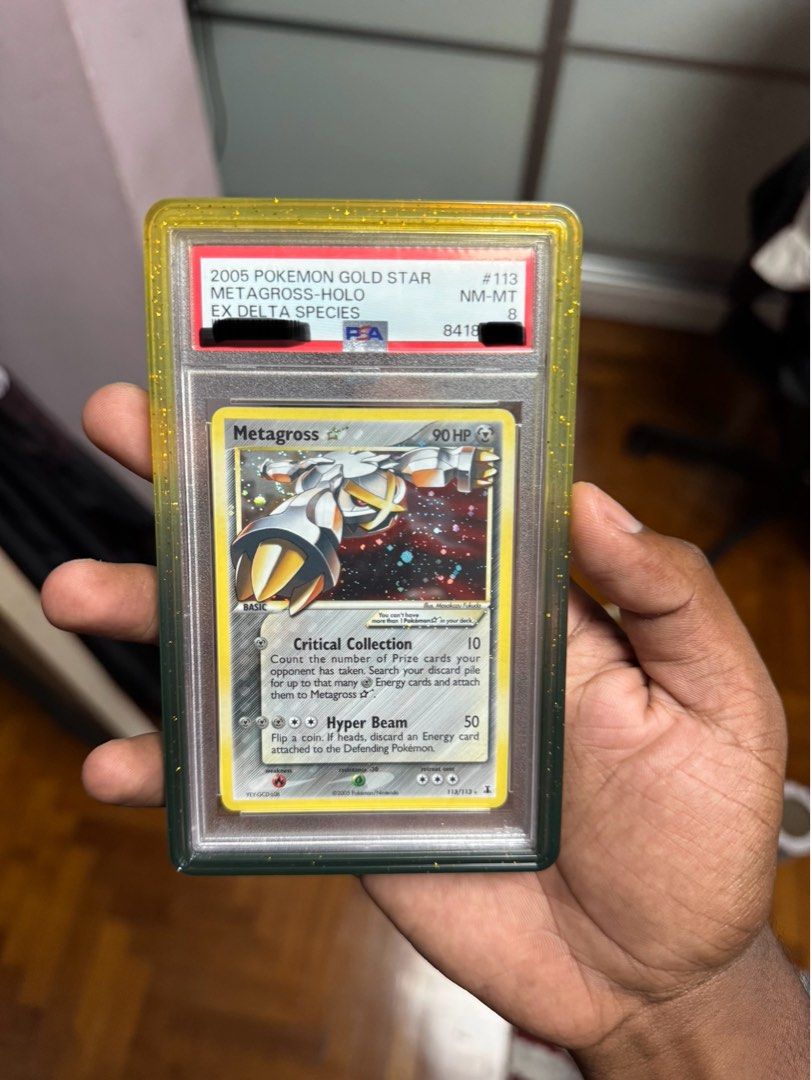 2005 Pokemon Gold Star Metagross-Holo EX Delta Species PSA 8, Hobbies ...