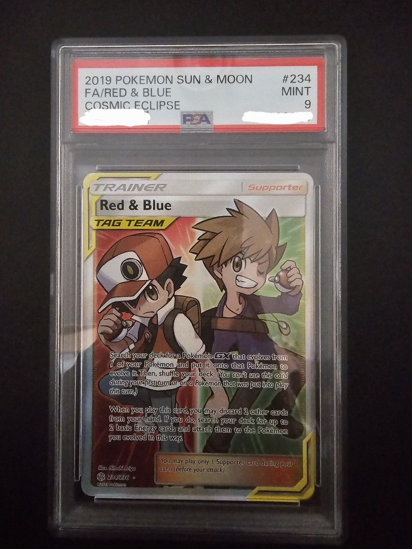 2019 Pokemon Sun & Moon Cosmic Eclipse Red & Blue PSA 9, Hobbies & Toys ...