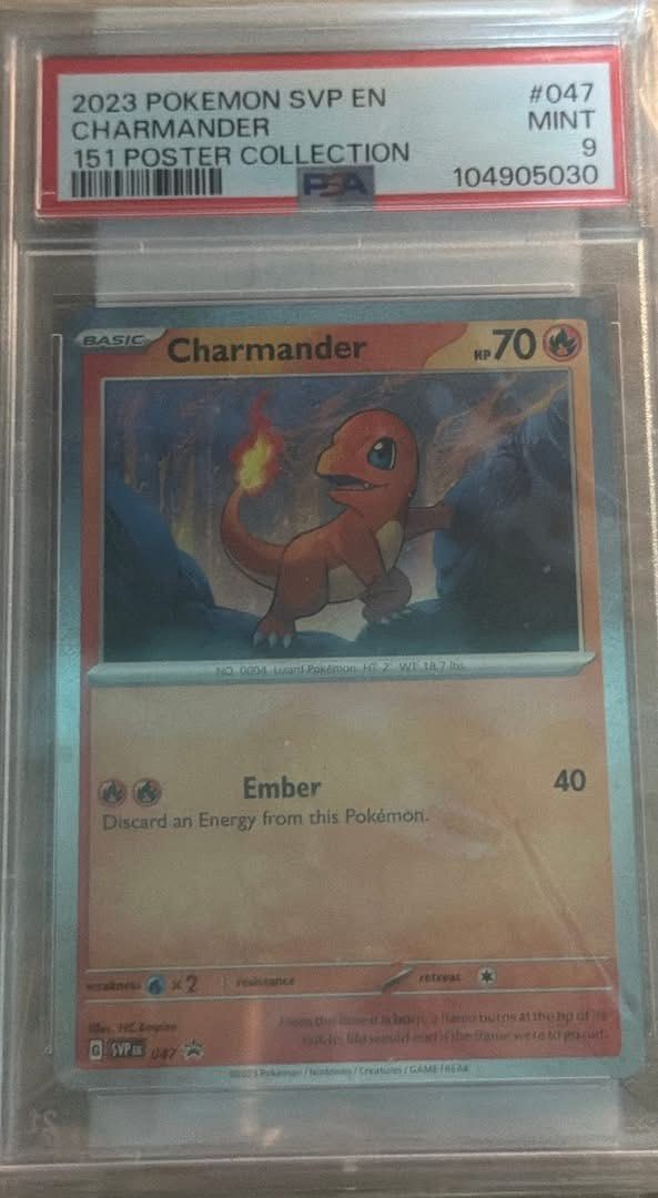 2023 Pokémon SV Promo – Charmander #047 (151 Poster Collection) PSA 9 ...