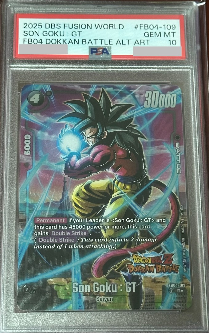 2025 DBS Fusion World Son Goku GT PSA 10 Gem MT Alt Art - FB04-109 ...