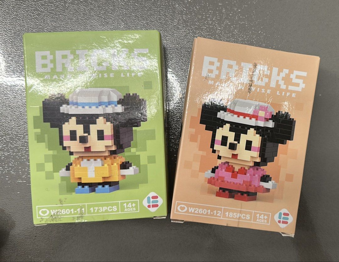 2x Mickey Mouse Bricks Building Blocks Toy Set, Hobbies & Toys, Toys ...