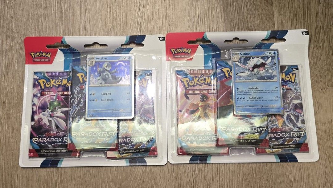 2x Pokemon Paradox Rift Booster Packs with Promo Cards, Hobbies & Toys ...