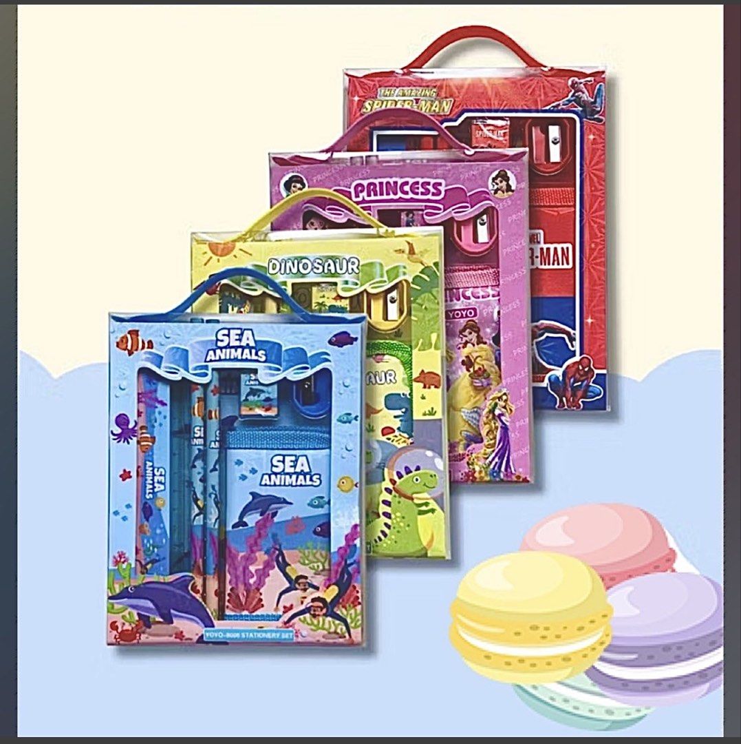 🎁6 pcs stationary set🎁Ideal for kids goodie bag, children day, birthday ...