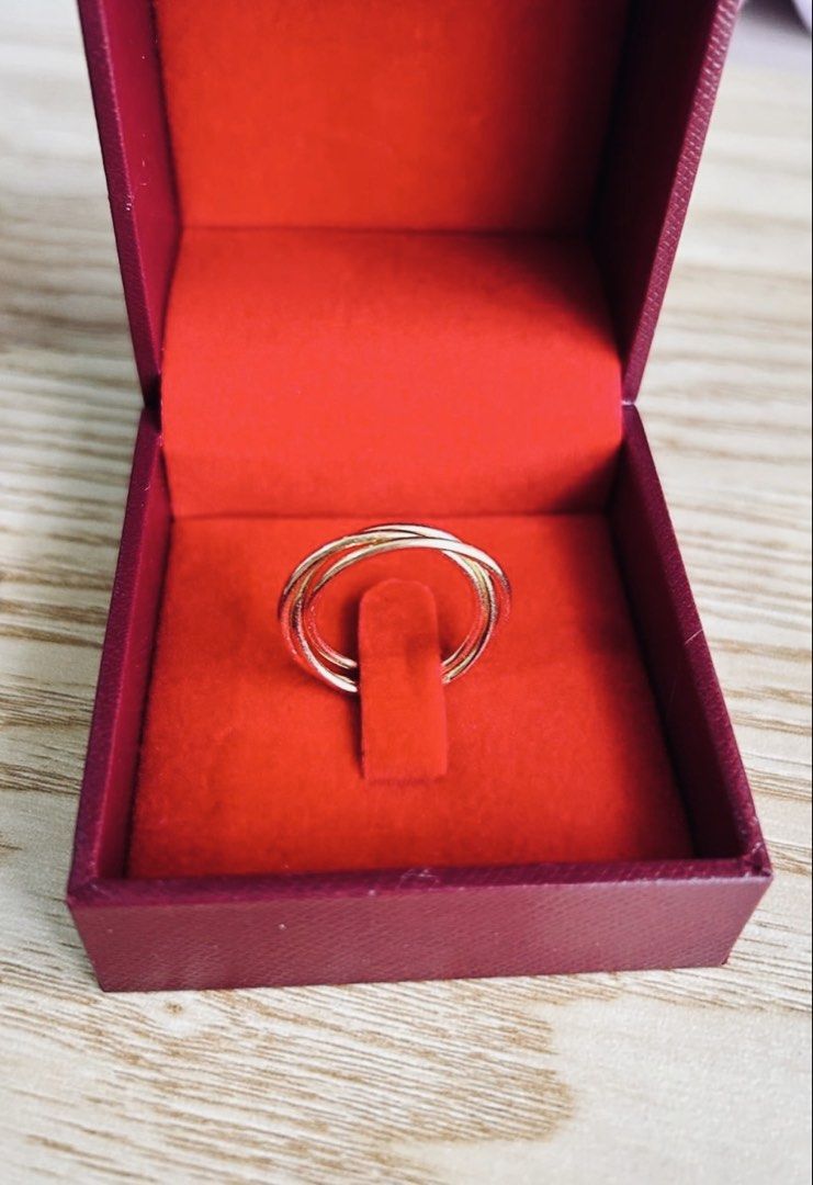 916 Gold Ring Taka with receipt size 11 (3ring in 1) infinity 22K ...