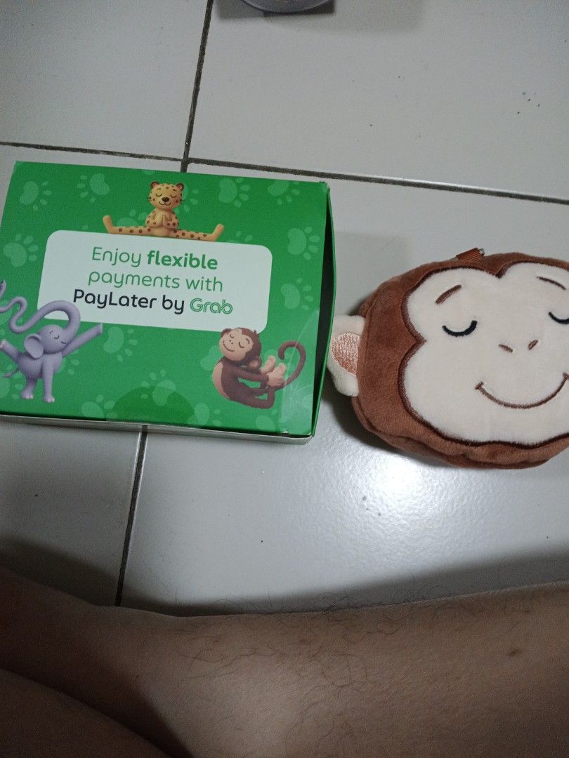 A245- Super Rare 2 Set of Grab Pay Later Monkey Plushie , Limited ...