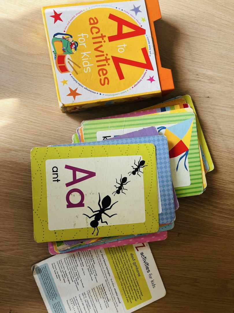 A to Z Activities for Kids Alphabet Flashcards, Hobbies & Toys, Books ...