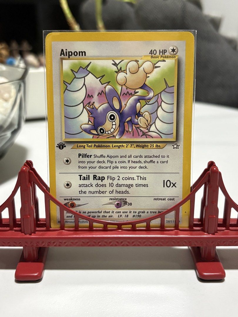 Aipom Neo Genesis Vintage - First Edition, Hobbies & Toys, Toys & Games ...
