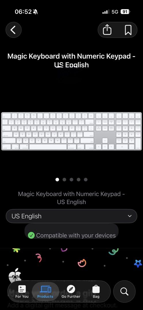 Apple Magic Keyboard with Numeric Keypad - US English, Computers & Tech ...