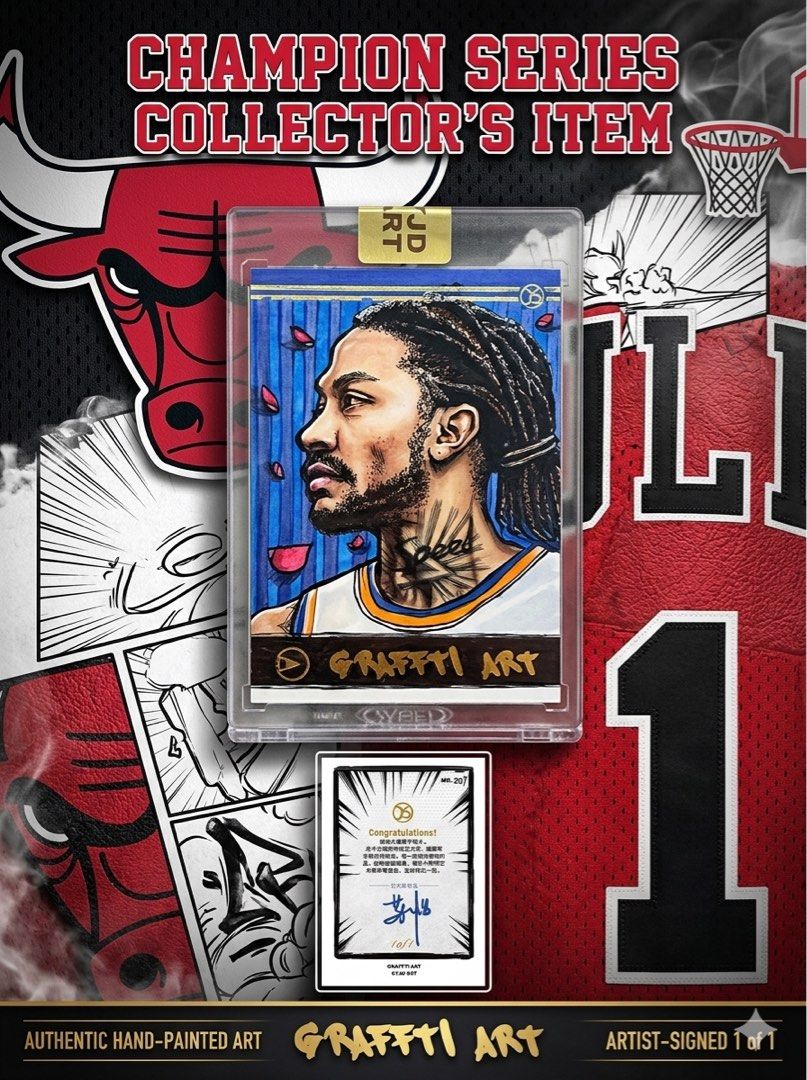 Authentic Hand-Painted Graffiti Art Collector's Item Card, Hobbies ...
