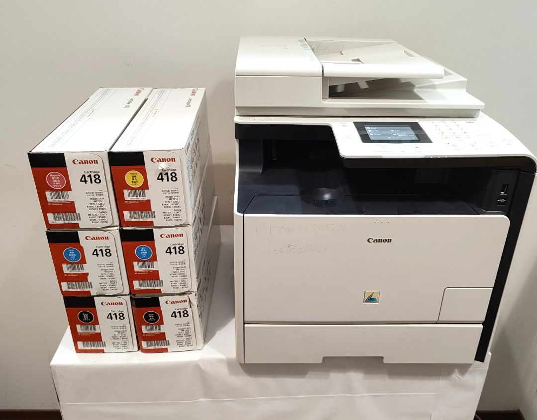 Canon color Laser MF729Cx Printer with 6 x Tonner Cartridges, Computers ...
