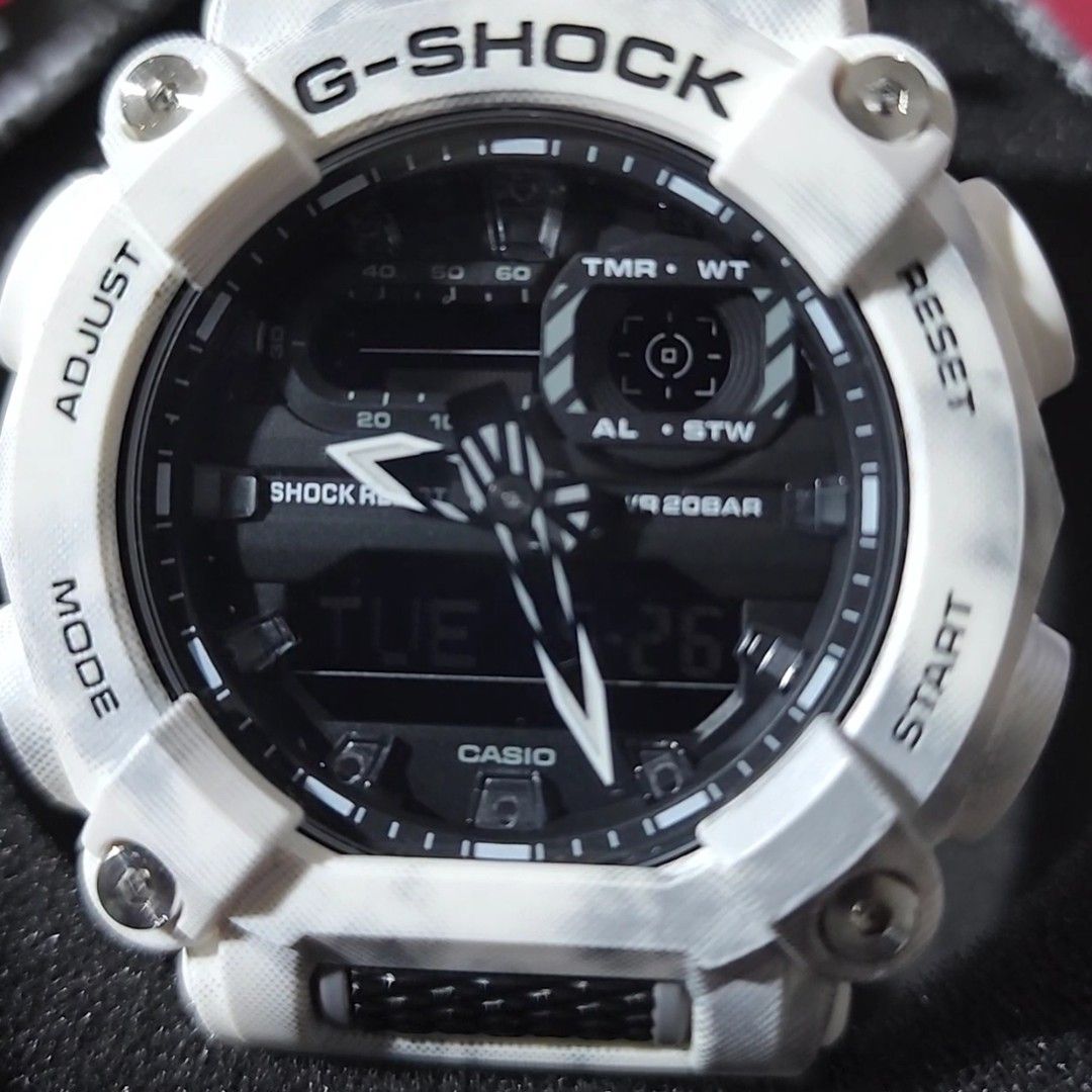 Casio G-Shock GA-100 White Camouflage Watch, Men's Fashion, Watches ...