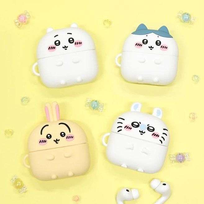Chiikawa Usagi AirPods Pro 保護殼 第2/3/4代, 手提電話, 電話及其他裝置配件, 手機套及手機殻 ...