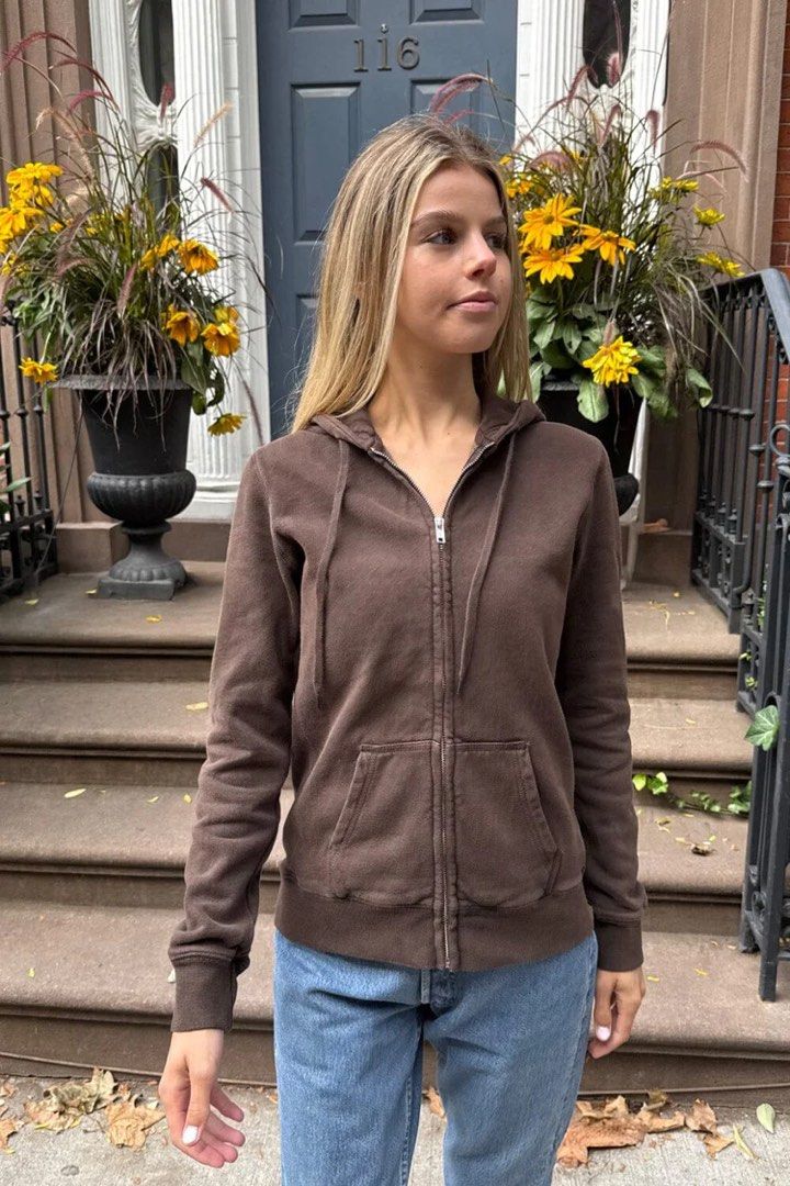 christy hoodie brandy melville brown espresso dark chocolate bm, Women ...