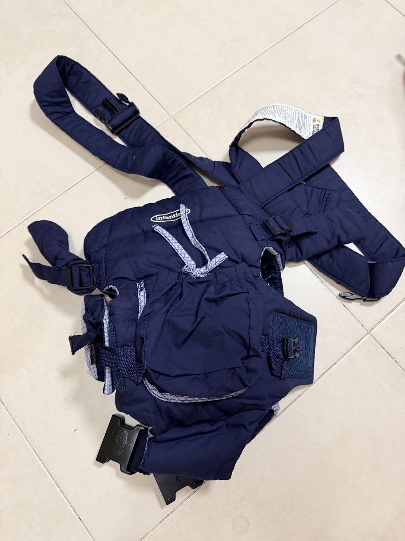 Infantino Navy Blue Baby Carrier, Babies & Kids, Going Out, Carriers ...