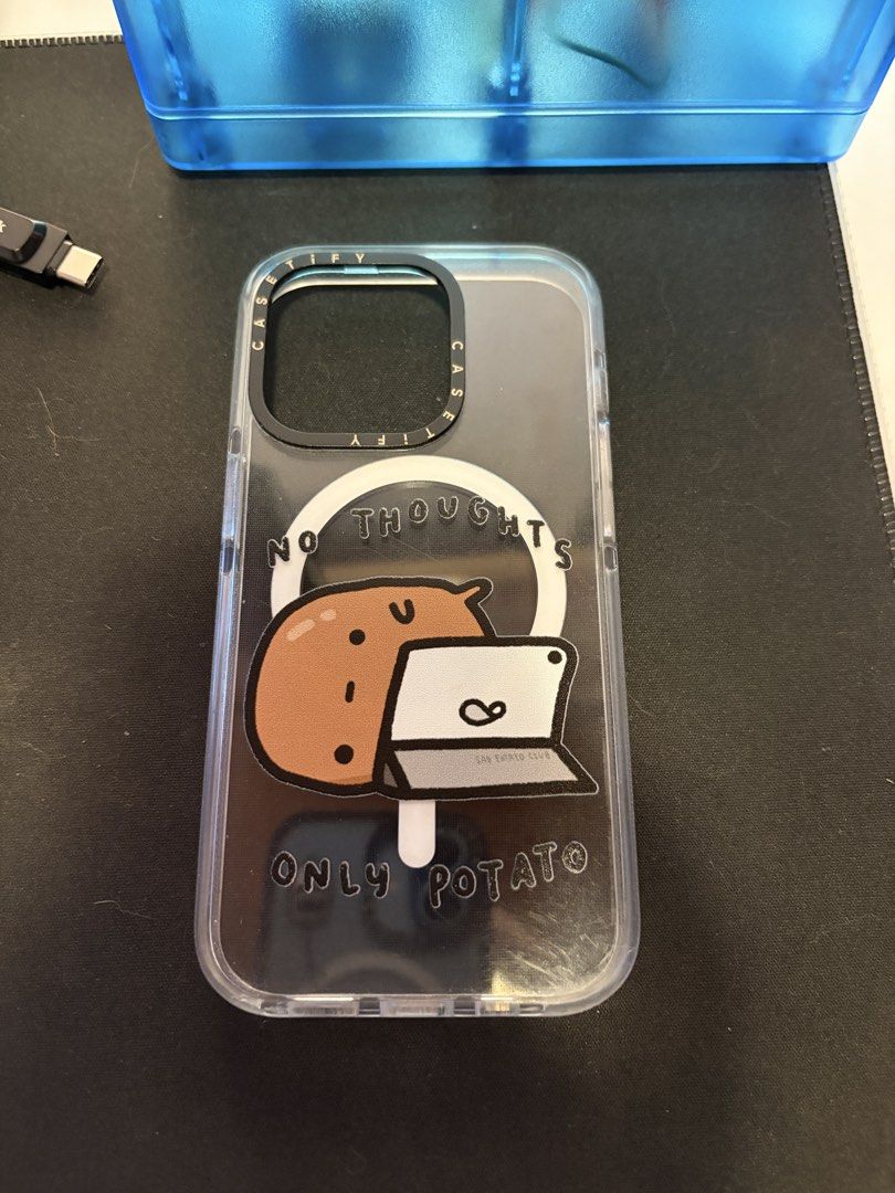 iPhone 14 Pro Casetify 透明薯仔印花殻, 手提電話, 電話及其他裝置配件, 手機套及手機殻 - Carousell