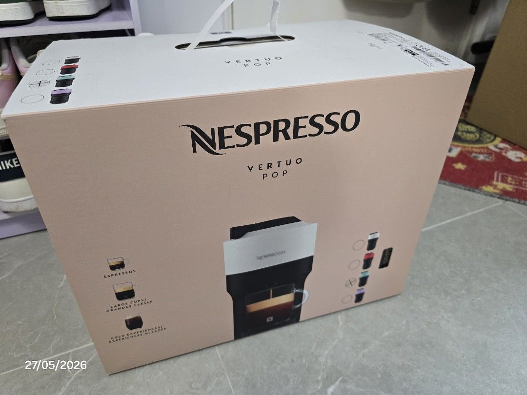 Nespresso Vertuo Pop 咖啡機, 家庭電器, 廚房電器, 咖啡機及咖啡壺 - Carousell