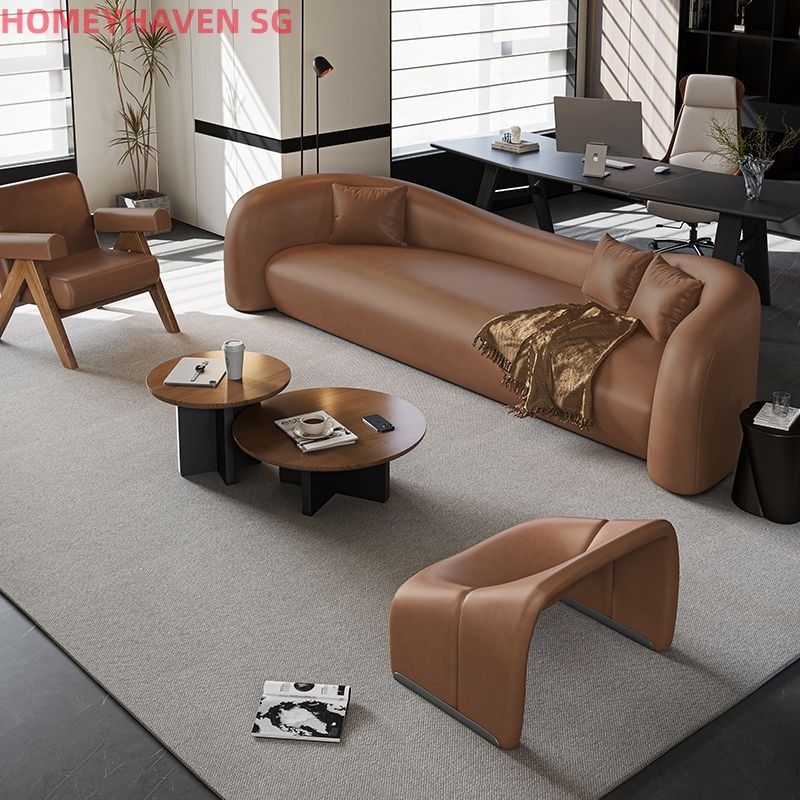 Office sofa reception meeting business reception sofa rest area sofa ...